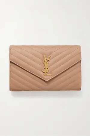 Saint Laurent Cassandre Chain Wallet Orange