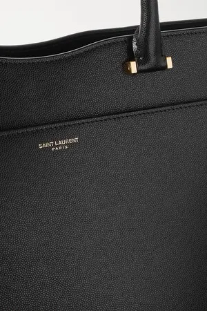 Saint Laurent Uptown Medium Textured-leather Tote