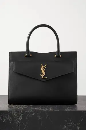 Saint Laurent Uptown Medium Textured-leather Tote