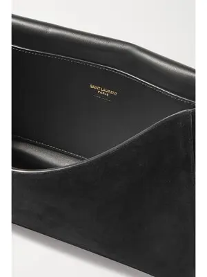 Saint Laurent Kate Reversible Leather And Suede Shoulder Bag