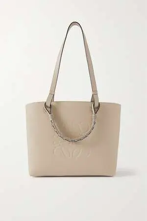 Loewe Anagram Small Debossed Textured-leather Tote