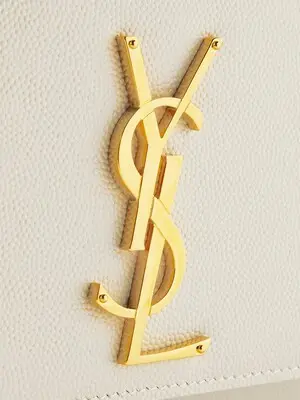 Saint Laurent Kate Small Embossed-leather Shoulder Bag - Neutrals