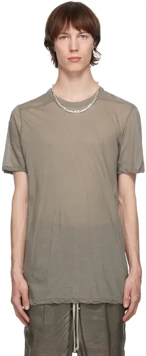 Rick Owens Rick Owens Taupe Level T-Shirt - 34 Dust