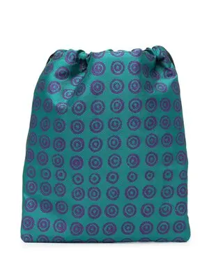 10 CORSO COMO Geometric-print Makeup Bag - Blue
