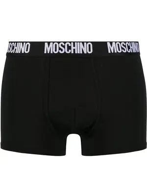 Moschino Logo Boxers - Black