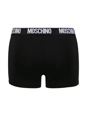Moschino Logo Boxers - Black