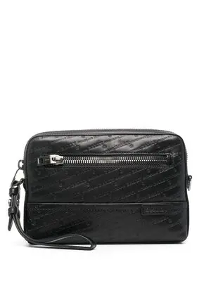 Bally Taney Leather Clutch Bag In Black - 20% Off | Editorialist