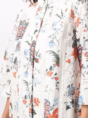 Erdem Floral-print Drop-waist Shirt Dress
