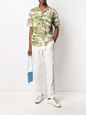 Universal Works Graphic-print Short-sleeve Shirt