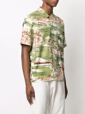 Universal Works Graphic-print Short-sleeve Shirt