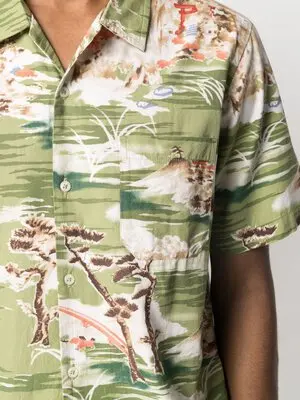 Universal Works Graphic-print Short-sleeve Shirt