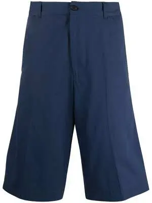 Kenzo Long Cotton Shorts - Blue