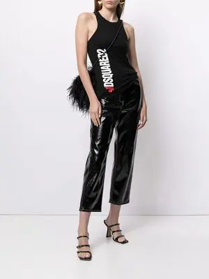 Dsquared2 Logo Print Racerback Tank Top