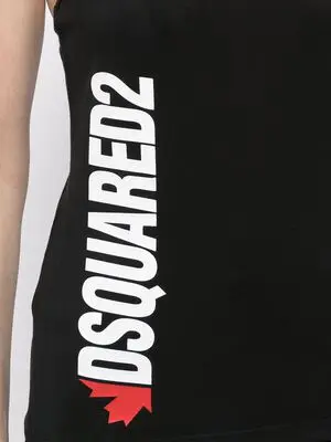 Dsquared2 Logo Print Racerback Tank Top