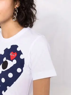 Play Comme Des Garcon Heart Logo T-shirt