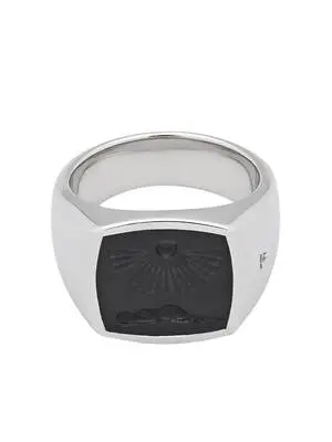 Tom Wood Clytia Onyx Ring - Metallic