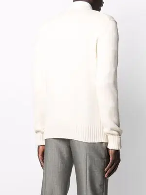 Alexander McQueen Intarsia-knit Jumper - Neutrals