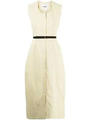JIL SANDER Belted Midi Dress