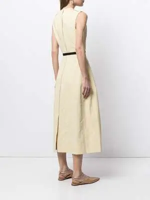 JIL SANDER Belted Midi Dress