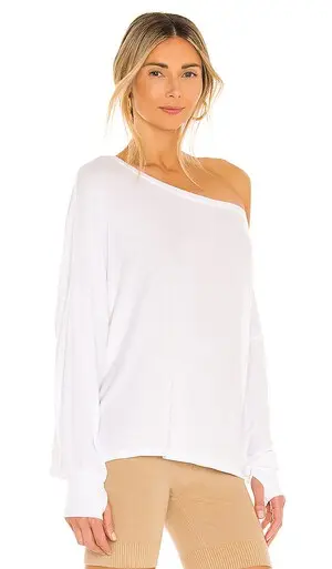 Michael Lauren Kristopher Open Shoulder Top - White