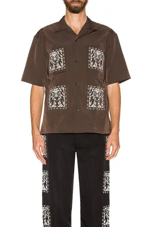 SASQUATCHFABRIX Kirigami Shirt In Brown