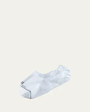 Marcoliani Invisible Touch Solid No-show Socks - White