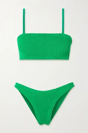 Hunza G Gigi Original Crinkle Bikini Green