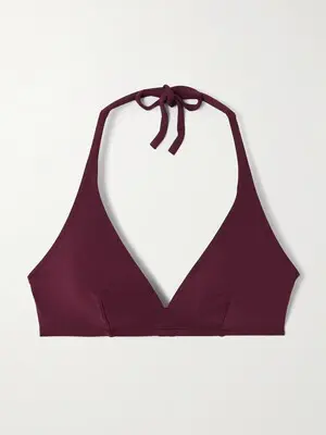 ERES Les Essentiels Gang Triangle Bikini Top Burgundy