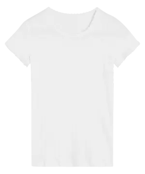 LESET Pointelle-knit Cotton-jersey T-shirt - White