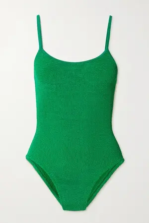 Hunza G Net Sustain Pamela Seersucker Swimsuit
