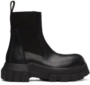 Rick Owens Rick Owens Black Beetle Bozo Tractor Boots 99 Black