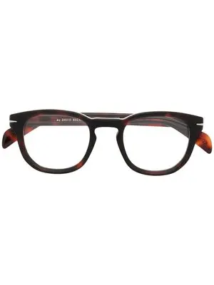 DB EYEWEAR BY DAVID BECKHAM Tortoiseshell Round Frame Glasses - Brown