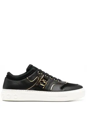 FERRAGAMO Borg Logo Low-top Sneakers - Black
