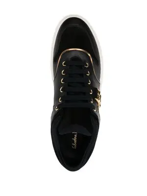 FERRAGAMO Borg Logo Low-top Sneakers - Black
