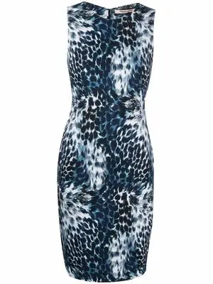 Roberto Cavalli Leopard-print Fitted Dress
