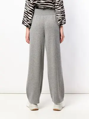 BARRIE Flared Knitted Trousers