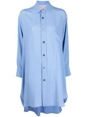 BLANCA VITA Patch-pocket Shirt Dress