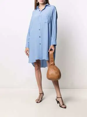 BLANCA VITA Patch-pocket Shirt Dress