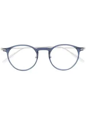 Montblanc Round-frame Eyeglasses - Blue