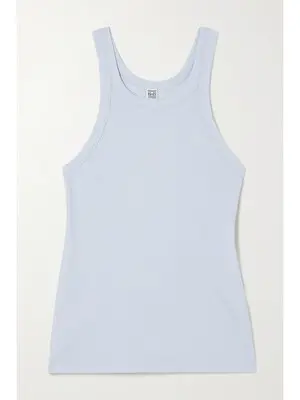 TOTEME TOTEME + Net Sustain Ribbed Tank Blue