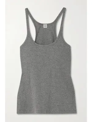 TOTEME TOTEME + Net Sustain Ribbed Tank Gray