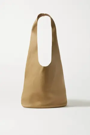 THE ROW Bindle Three Textured-leather Shoulder Bag Neutrals