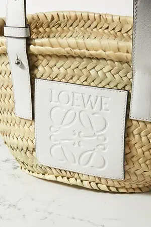 Loewe Small Raffia Tote - White