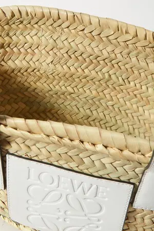 Loewe Small Raffia Tote - White