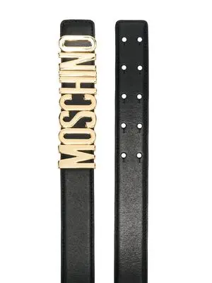 Moschino Logo-plaque Belt