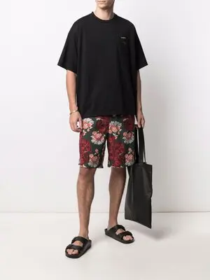 Undercover Rose-print Bermuda Shorts