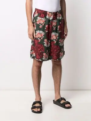 Undercover Rose-print Bermuda Shorts