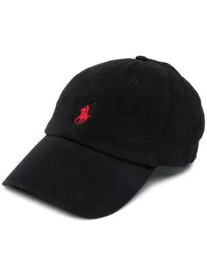 Ralph Lauren Embroidered Logo Cap Black