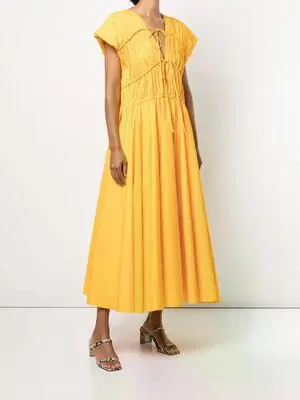 Tove Ceres Flared Midi Dress - Yellow