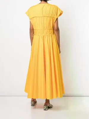 Tove Ceres Flared Midi Dress - Yellow